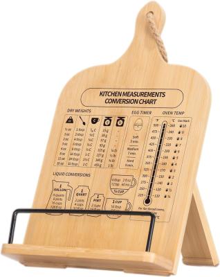China OEM ODM Accepted Wooden Cookbook Holder Adjustable Cook Book Stand for Kitchen Counter for sale