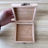 China 12.8x12.8x4.5cm Promotion Custom Engrave Logo Bamboo Gift Box for Other Gift Craft for sale