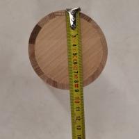 China D90 x H112mm Custom Shape Wooden Barrel Rustic Design for Coffee Bean and Tea Storage for sale