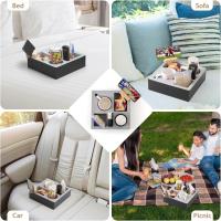 China Silicone Wooden Couch Caddy Organizer for Waterproof Sofa Car Accepting Custom Order for sale