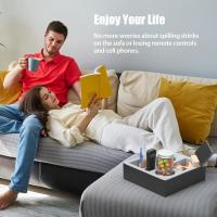 China Silicone Wooden Couch Caddy Organizer for Waterproof Sofa Car Accepting Custom Order for sale