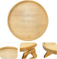 China Custom Natural Bamboo Sofa Side Table Foldable Armrest Clip-On Couch Tray for OEM ODM for sale