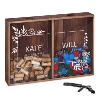 China Customized Wooden Box for Anniversary and Wedding Gift Matt Lamination Printing Handling for sale