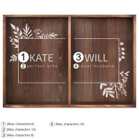 China Customized Wooden Box for Anniversary and Wedding Gift Matt Lamination Printing Handling for sale