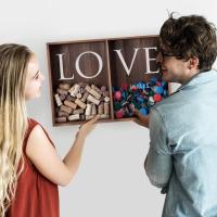 China Customized Wooden Box for Anniversary and Wedding Gift Matt Lamination Printing Handling for sale