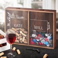 China Customized Wooden Box for Anniversary and Wedding Gift Matt Lamination Printing Handling for sale