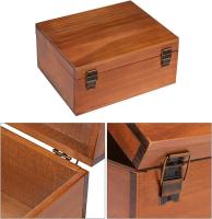 China TIMBER Customized Decorative Handmade Craft Large Wood Box 9.3X7.6X4.5 Inch Custom Order for sale