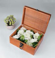 China TIMBER Customized Decorative Handmade Craft Large Wood Box 9.3X7.6X4.5 Inch Custom Order for sale