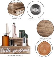 China Effortlessly Keep Your Bathroom Tidy with this Wood Hair Dryer and Straightener Holder for sale