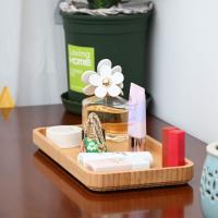 China Hot Modern Organic Stackable Bamboo Serving Tray Set for Tea Bowl Free Sample Charge for sale