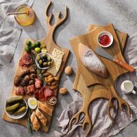 China Multi-purpose Olive Acacia Chopping Boards Set of 3 with Handle Customized Size for sale