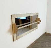 China Montessori Mirror Pull up Wooden Bar and Baby Floor Mirror for Space Optimization for sale