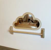 China Montessori Mirror Pull up Wooden Bar and Baby Floor Mirror for Space Optimization for sale