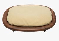 China Plain Wooden Box Rectangle Pet Bed with Anti-Slip Design and Easy Care Structure for sale