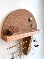 China Mini Wooden Box Wall Mount Jewelry Holder and Organizer for Unfinished Birch Wood Color for sale
