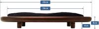 China Plain Wooden Box Rectangle Pet Bed with Anti-Slip Design and Easy Care Structure for sale