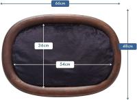 China Plain Wooden Box Rectangle Pet Bed with Anti-Slip Design and Easy Care Structure for sale