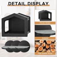 China High Quantity Wall Mounted Cat Steps Climbing Shelf with 3 Large Steps and Scratch Pads for sale