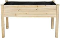 China 48x24x30in Elevated Wooden Planter Box for Backyard Glossy Lamination Timber Wood Type for sale