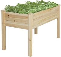 China 48x24x30in Elevated Wooden Planter Box for Backyard Glossy Lamination Timber Wood Type for sale