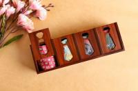 China Material Structure wood Tie Organiser Storage Box Perfect Gift Christmas Gift for Mens for sale