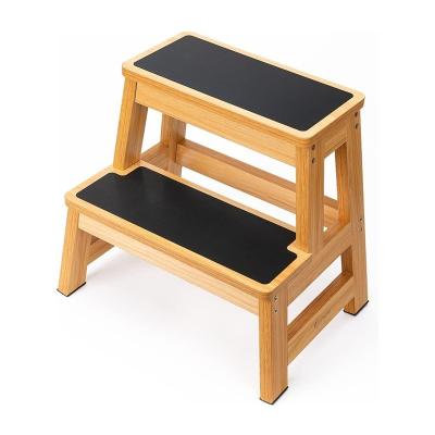 China Practical and Stylish Anti-Slip Wooden Step Stool for Adults for sale