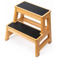 China Practical and Stylish Anti-Slip Wooden Step Stool for Adults for sale