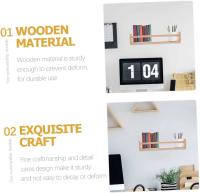 China Customized Logo Wooden Hanging Shelf Set for Book and Flower Pot Space-saving Design for sale