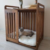 China Indoor Cabin Must-Have Save Space with Luxury Demolition Wooden Dog Crate Furniture for sale