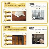 China Wall Mounted Cat Perch Wooden Dog Crate Furniture with Double Doors and Thick Cushion for sale