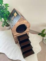China Modern Cat Furniture Customized Shape Wooden Rabbit House for Cats and Small Animals for sale