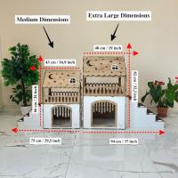 China Modern Cat Furniture Customized Shape Wooden Rabbit House for Cats and Small Animals for sale