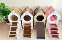 China Modern Cat Furniture Customized Shape Wooden Rabbit House for Cats and Small Animals for sale