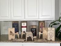 China Wooden Wine Box Display Stand for Multiple Sizes of Boxes Hand Crafted Winebox Holder for sale
