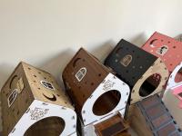 China Modern Cat Furniture Customized Shape Wooden Rabbit House for Cats and Small Animals for sale