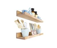 China Customized Logo Acceptable Wooden Picture Ledge Floating Shelf for Exquisite Home Decor for sale