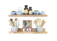 China Customized Logo Acceptable Wooden Picture Ledge Floating Shelf for Exquisite Home Decor for sale