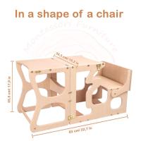 China Sample Charge Free Learning Chair for Children's Table and Activity Tower for sale