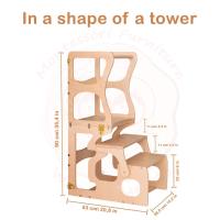 China Sample Charge Free Learning Chair for Children's Table and Activity Tower for sale