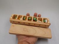 China Mini Wooden Box Portable Medicine Container 7 Day Pill Case Organizer Nature Ornament for sale