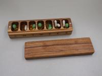 China Mini Wooden Box Portable Medicine Container 7 Day Pill Case Organizer Nature Ornament for sale