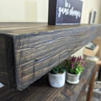 China Rustic Style Wood Floating Shelves 3 Inches Thick 10 Inches Deep Customizable OEM ODM for sale