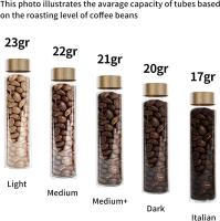 China Versatile Wooden Coffee Bean Storage Container with Single Dose Tube and Holder Stand for sale