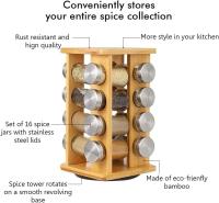 China 4-Tier Stainless Steel Rotating Kitchen Shelf Organizer Bottom Storage for Spice Rack for sale