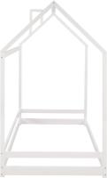 China Children's Bedroom Furniture Twin Size Floor Bed with Wood House Design and Canopy Frame for sale