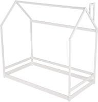 China Children's Bedroom Furniture Twin Size Floor Bed with Wood House Design and Canopy Frame for sale