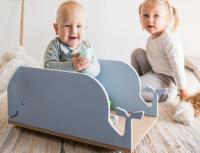China Wooden Toy Box on Wheels Customized as Per Your Request for Kids' Toys Organization for sale