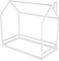 China Children's Bedroom Furniture Twin Size Floor Bed with Wood House Design and Canopy Frame for sale