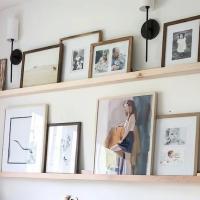 China Wooden Home Decor Rustic Style Solid Hardwood Floating Shelf with Customization Option for sale