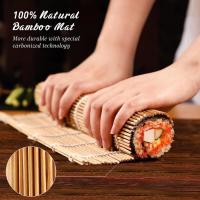 China 3 Wire Thickness Sushi Mat Kit 2 Rolling Mats 5 Pairs of Chopsticks 1 Paddle 1 Spatula for sale